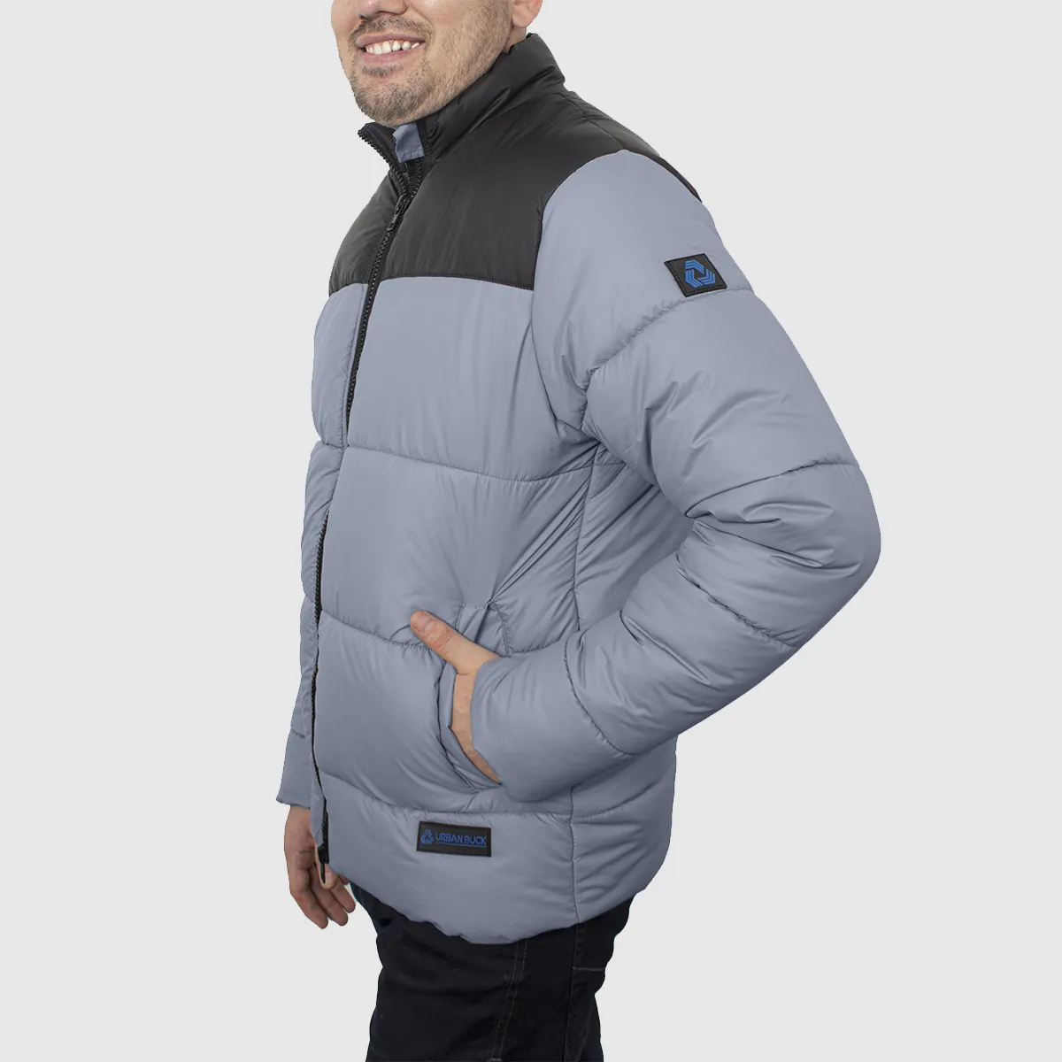 Henry Two Tone Puffer Jacket For Men | Urban Buck