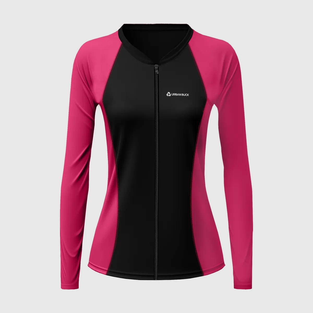 Carla Full Zip Long Sleeve Rash Guard | Urban Buck